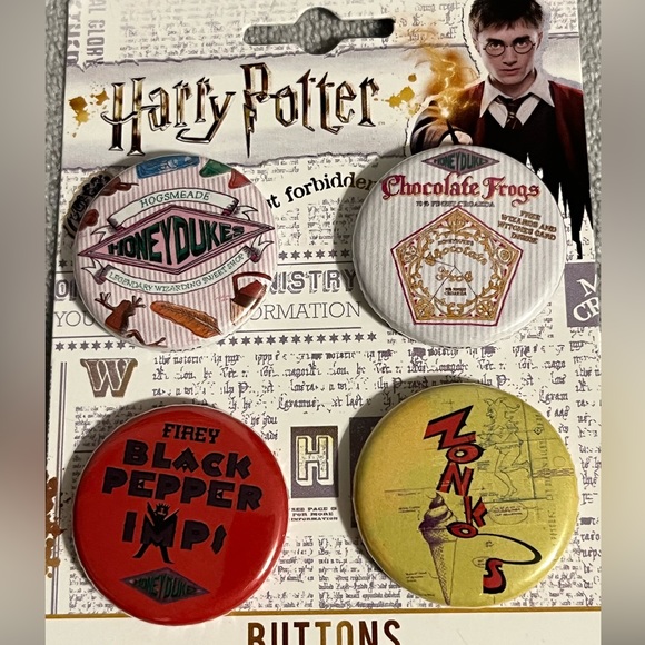 Warner Bros. | Other | Harry Potter Button Set | Poshmark